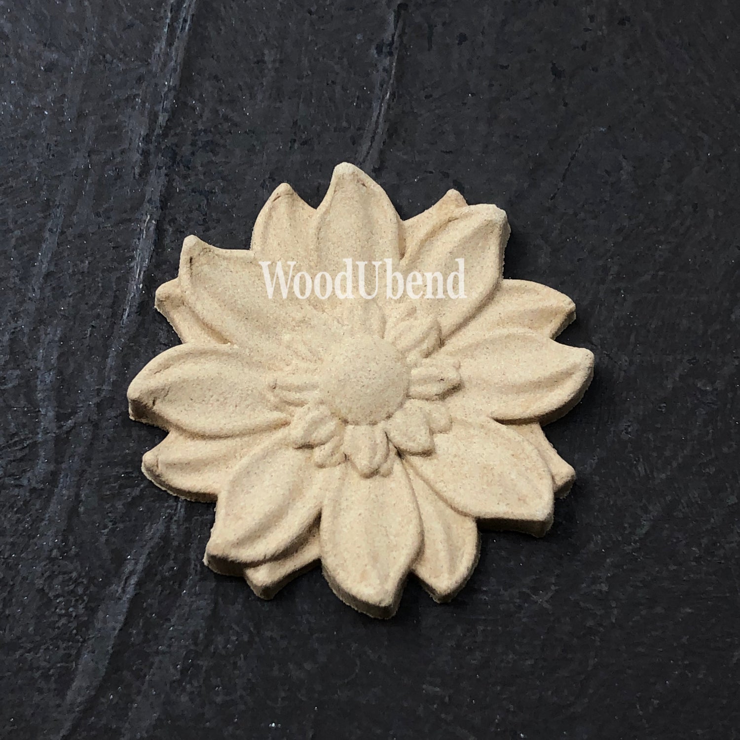 WoodUbend Flower Applique: Bendable Furniture Moulding (5x5cm) SKU 035 ...